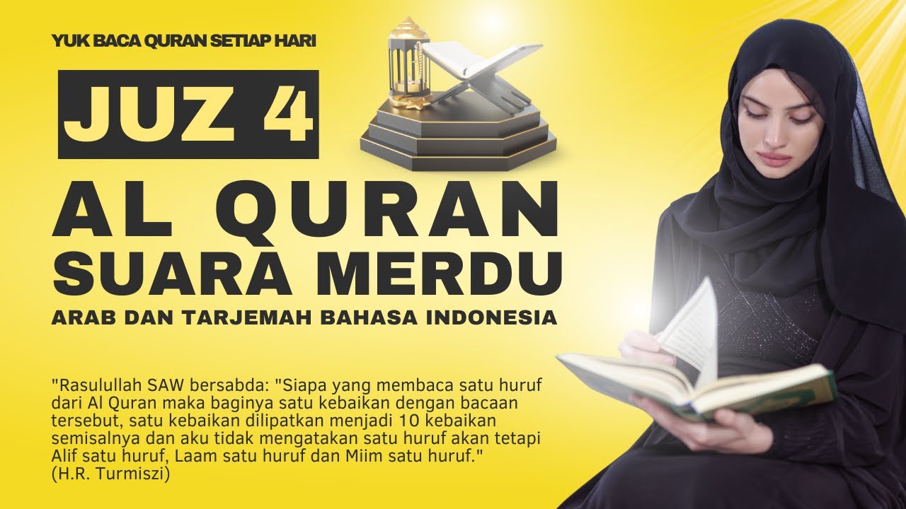 JUZ 4 AL QURAN LENGKAP ARAB LATIN DAN TERJEMAHAN BAHASA INDONESIA ...