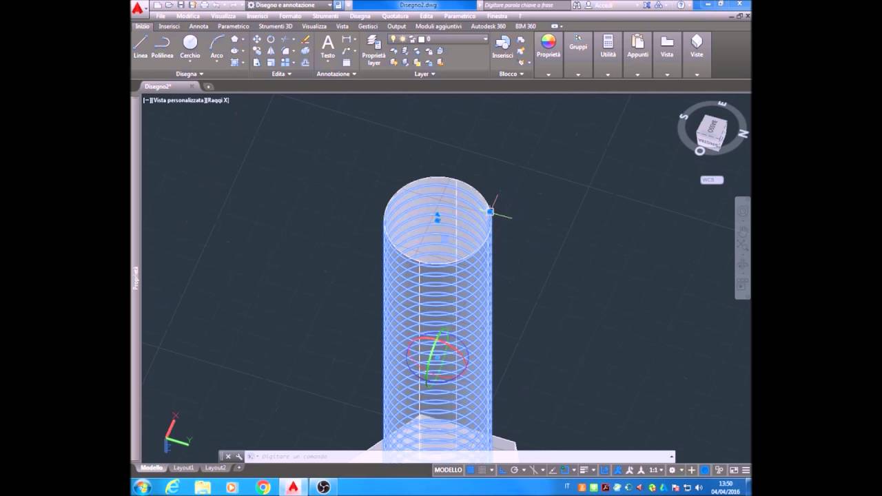 Tutorial di AutoCad - Come si costruisce un bullone 3D - YouTube