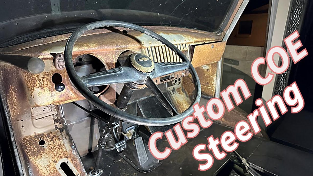 Custom COE steering build / COE motorhome frame swap - YouTube