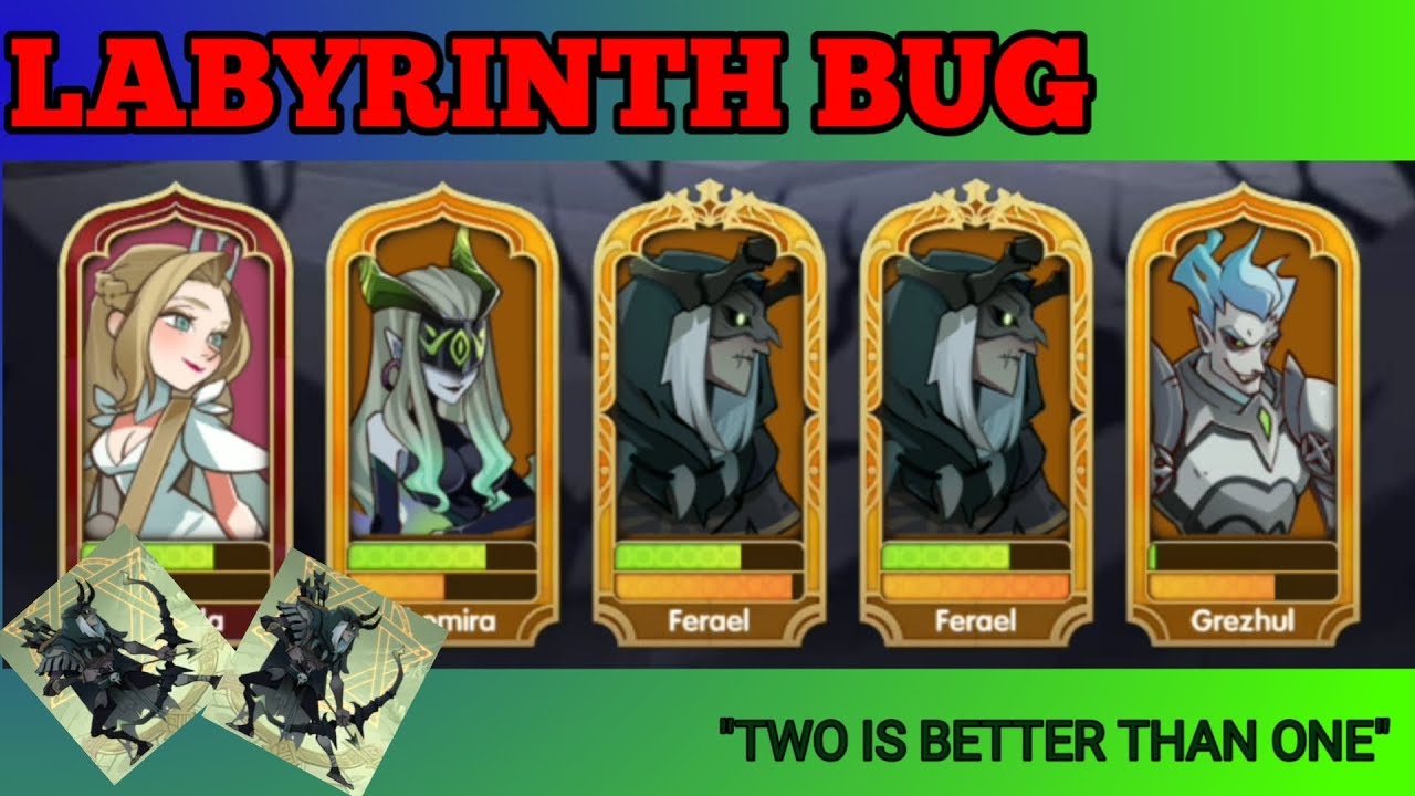 AFK Arena, LABYRINTH BUG USING 2 SAME HEROES IN BATTLE - YouTube