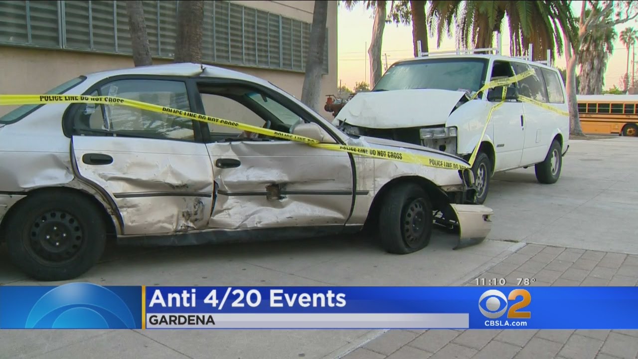 Gardena Students Hold Anti-420 Rally - YouTube