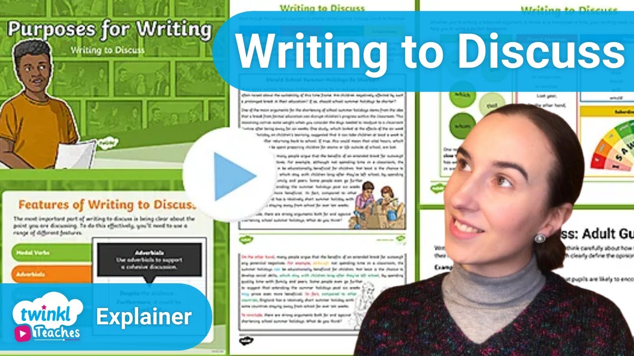 Top Resources to Teach about Writing to Discuss - YouTube