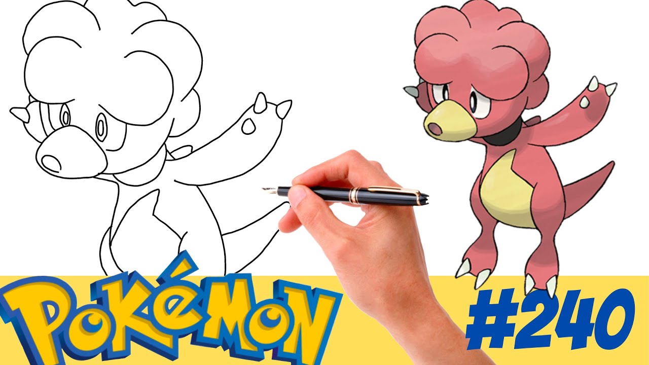 Cómo dibujar MAGBY POKEMON #240 | FÁCIL | Generación 2 - YouTube