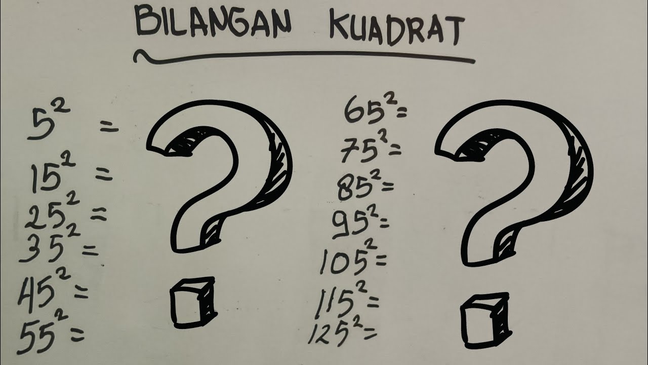 CARA MUDAH MENENTUKAN BILANGAN BERPANGKAT [Kuadrat] - YouTube