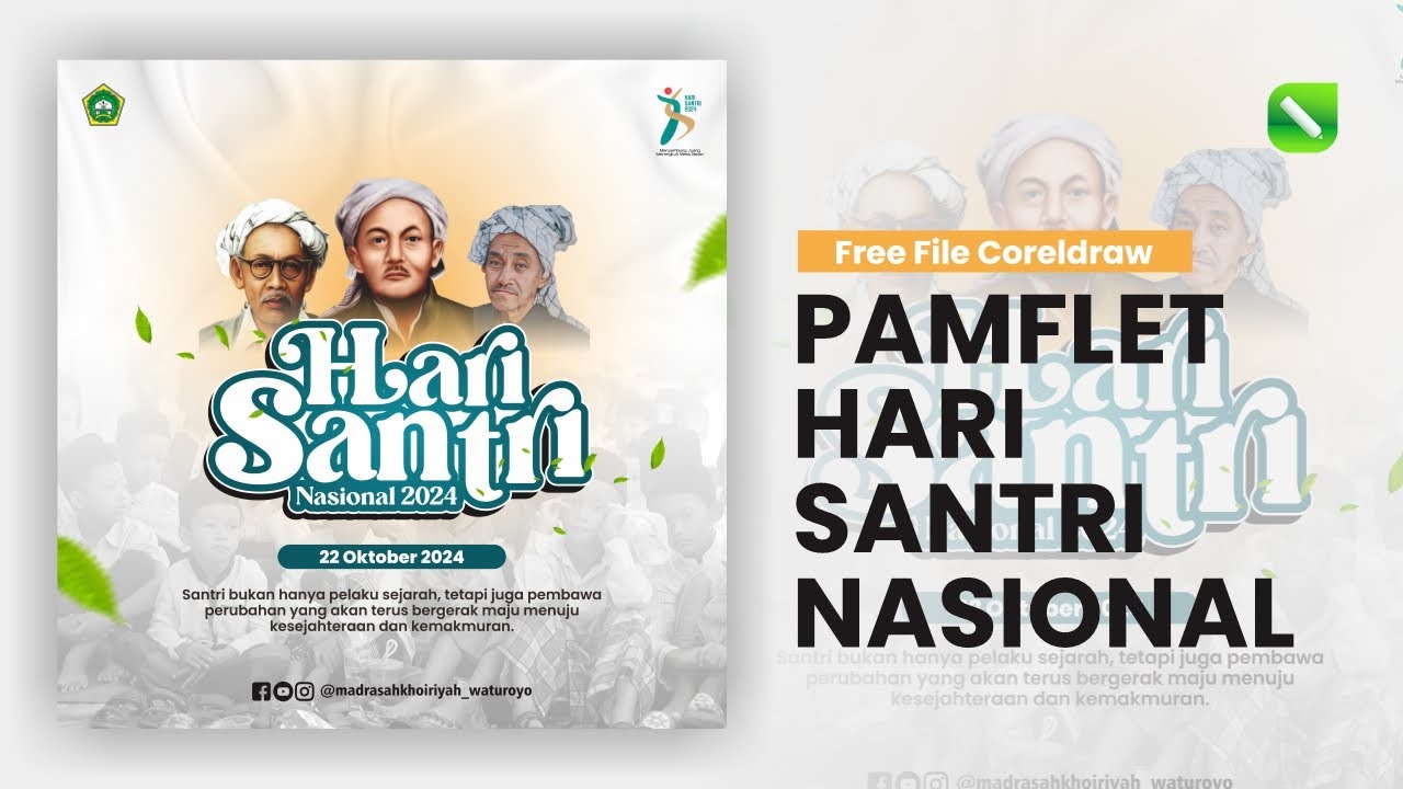 DESAIN PAMFLET HARI SANTRI 2024 - YouTube