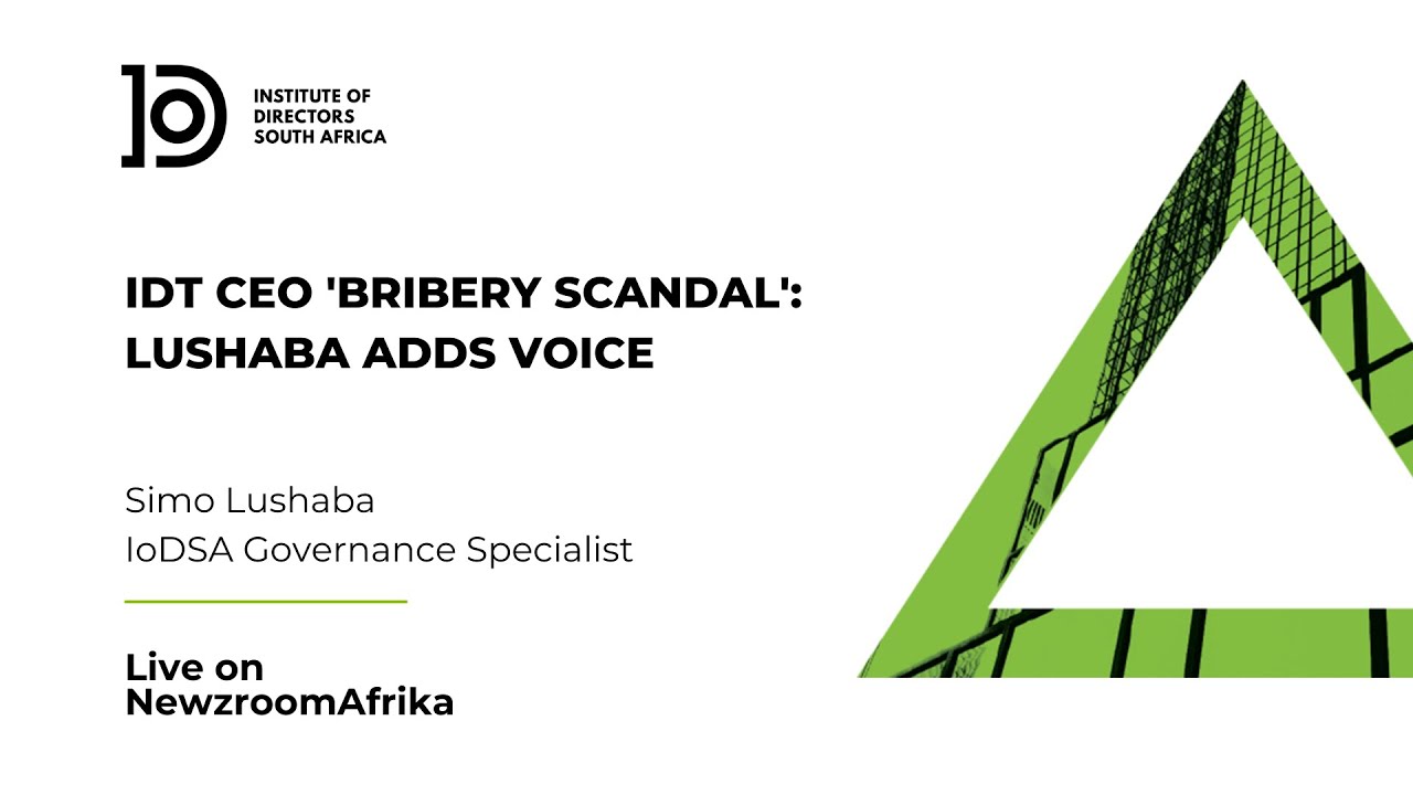 IDT CEO 'bribery scandal' Lushaba adds voice - Newzroom Afrika | July ...