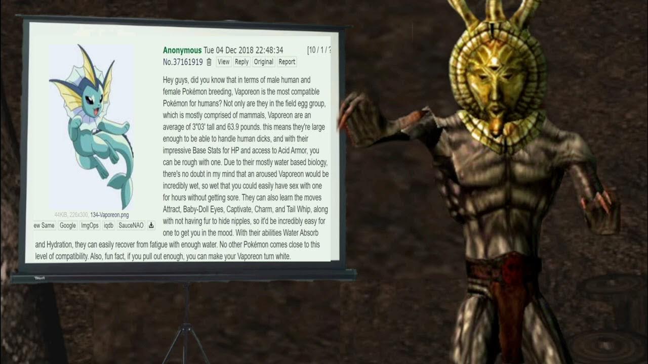 Dagoth Ur Reads Vaporeon Green Text Ai Voice Meme Sorry Youtube