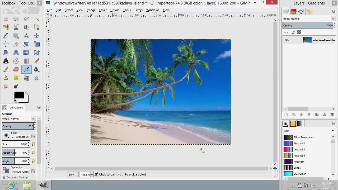 How to Insert Image in GIMP Editor - YouTube