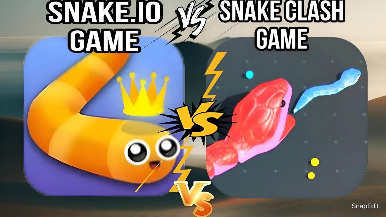 Snake.io Vs Snake Clash Snake Battle (iOS Android Mobile) #Gameplay ...