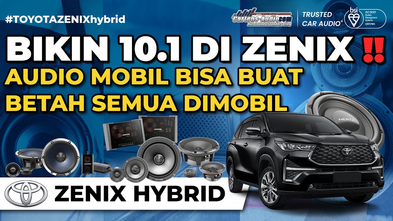 TOYOTA INNOVA ZENIX DARI STANDARD KE SISTEM AUDIO MOBIL 10.1 OEM LOOKS ...
