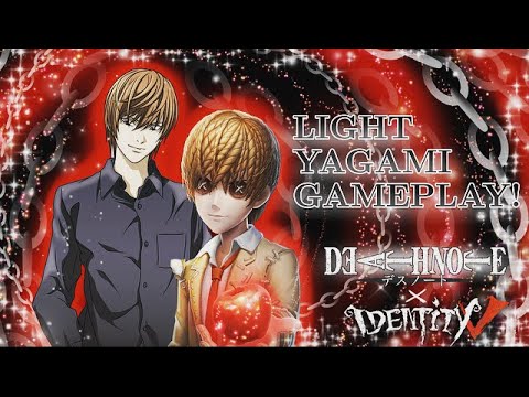 LIGHT YAGAMI GAMEPLAY!!! DEATH NOTE X IDENTITY V CROSSOVER || Identity ...