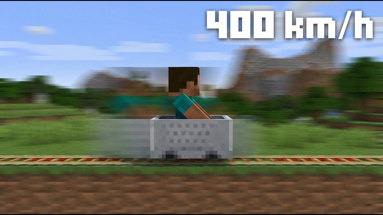 🚀 I Built the FASTEST Minecart Ever in Minecraft 💨 - YouTube