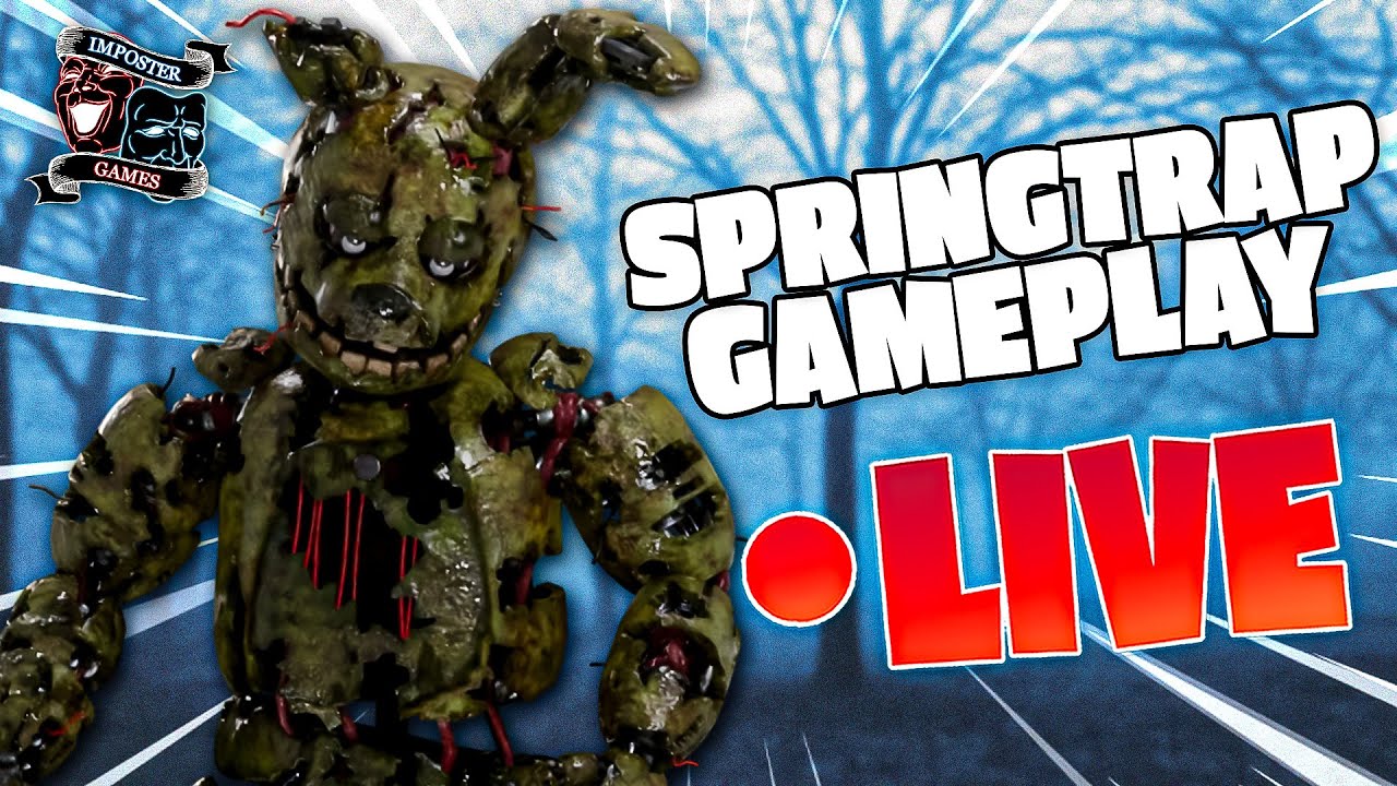 🔴(LIVE)MORE SPRINGTRAP BUILD TESTING! - YouTube
