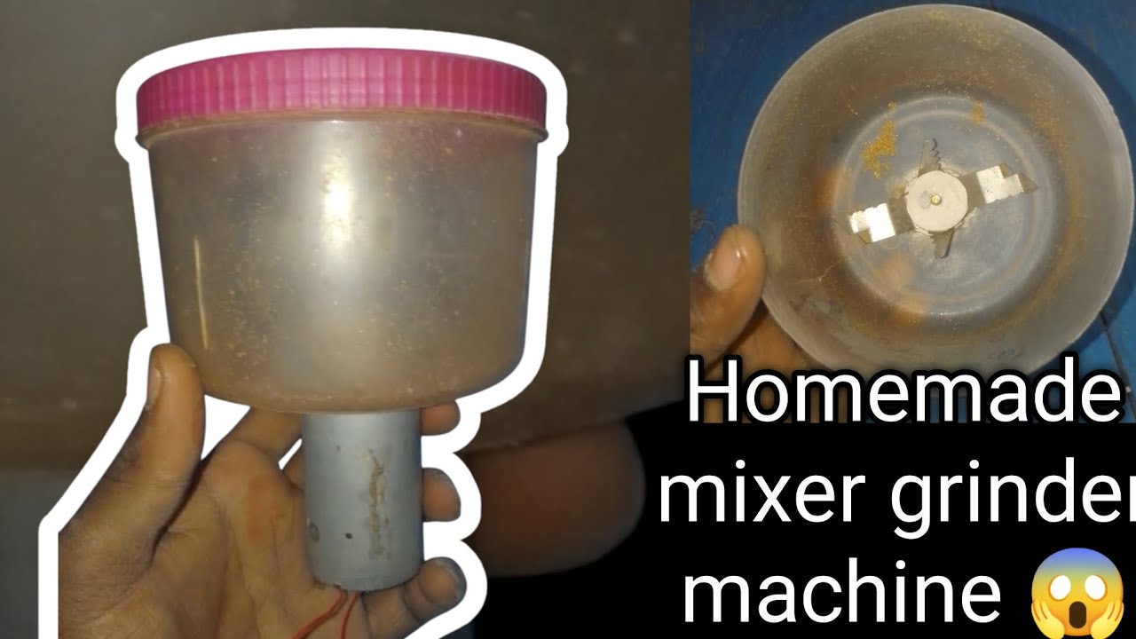 Homemade mixer grinder machine 😱 | mixer grinder machine kaishe banane ...