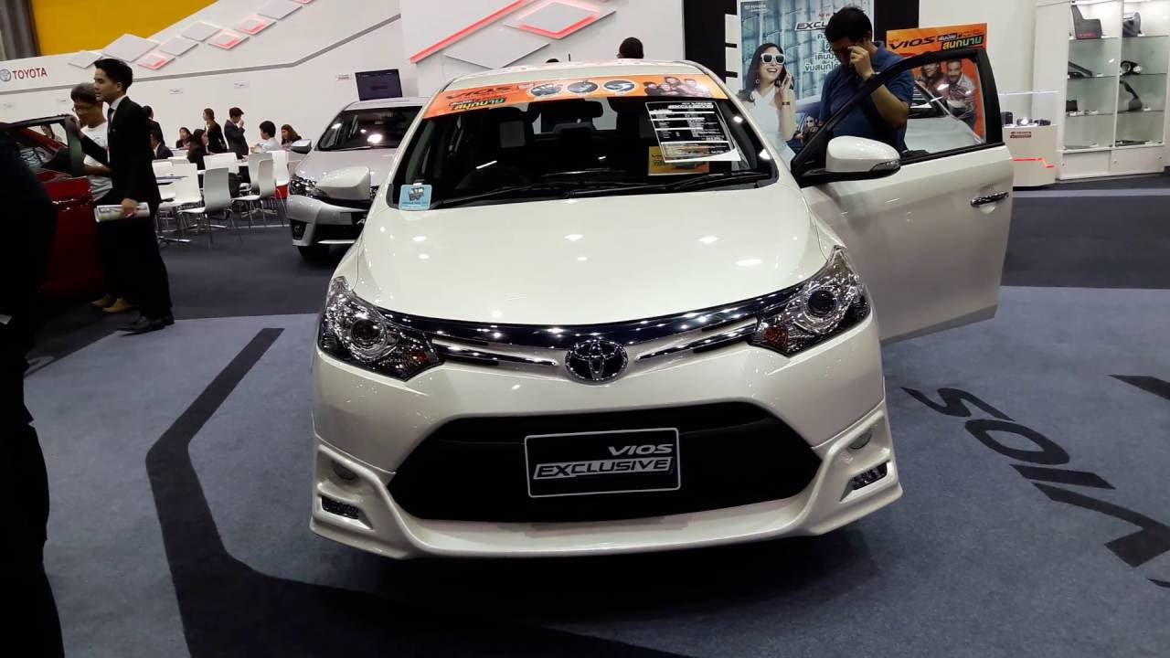 Toyota New vios exclusive สีขาวมุก - YouTube