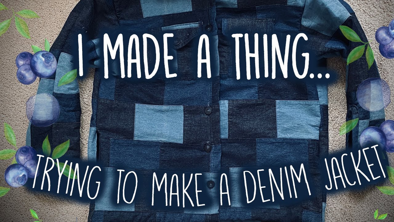 Angry Sewing a Denim Therapy Jacket 🧵 👚 😅 💩 - YouTube