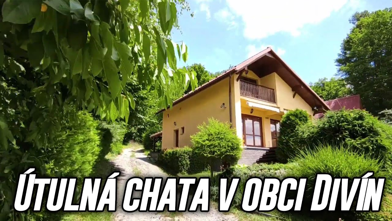 Útulná zariadená chata priamo pri pláži na predaj - Divín - YouTube