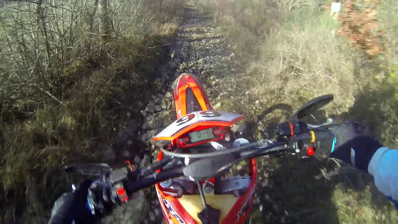 BETA RR 300 FORK E SHOCK SACHS TEST - YouTube