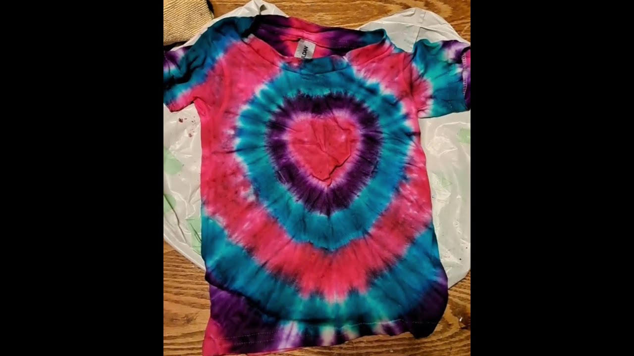 Tie Dye for beginners HEART - YouTube