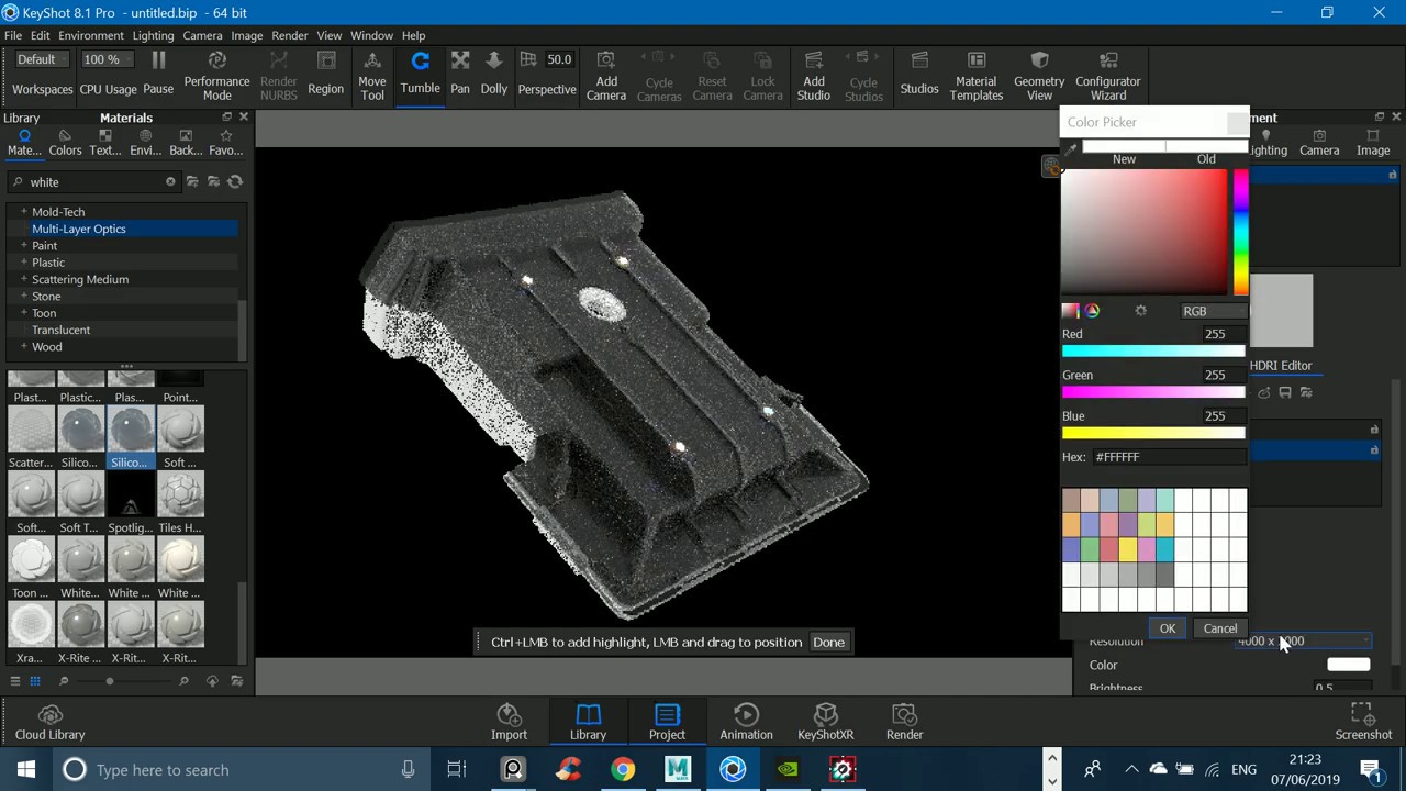 Maya Real time modelling tutorial Part 4 - Keyshot - YouTube