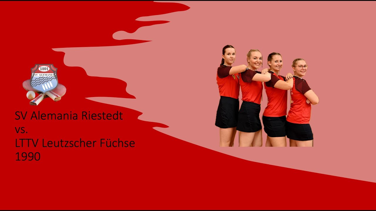 Tischtennis 3. Bundesliga Damen Alemania Riestedt vs. LTTV Leutzscher ...