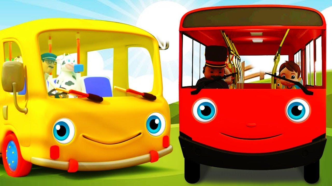 Learn Colors with the Bus - Educational Nursery Rhymes & Kids Songs ...