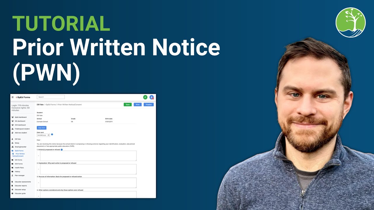Prior Written Notice (SpEd Tutorial) - YouTube