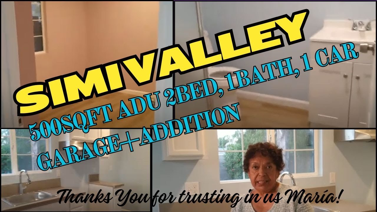 Prime Simi Valley Property: 500sqft ADU 2Bed | 1Bath! garage+Addition ...
