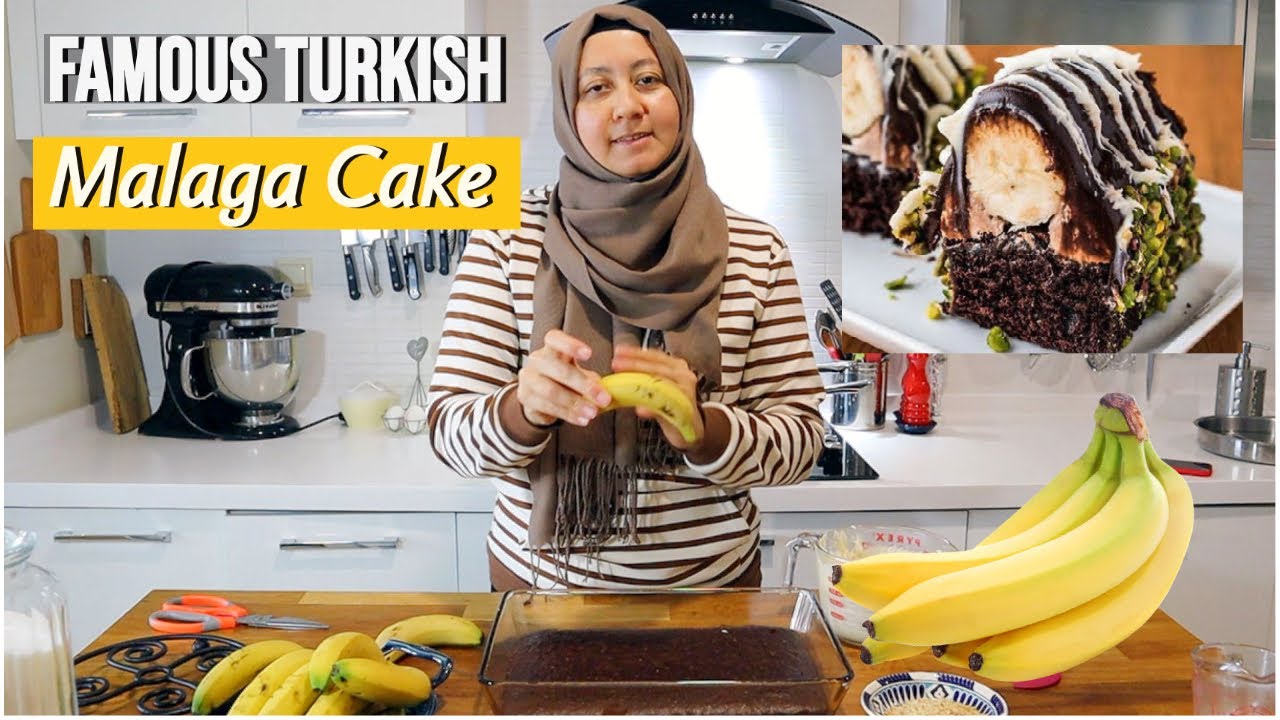 Famous Turkish MALAGA CAKE! If You Have CHOCOLATE & BANANA Make This ...