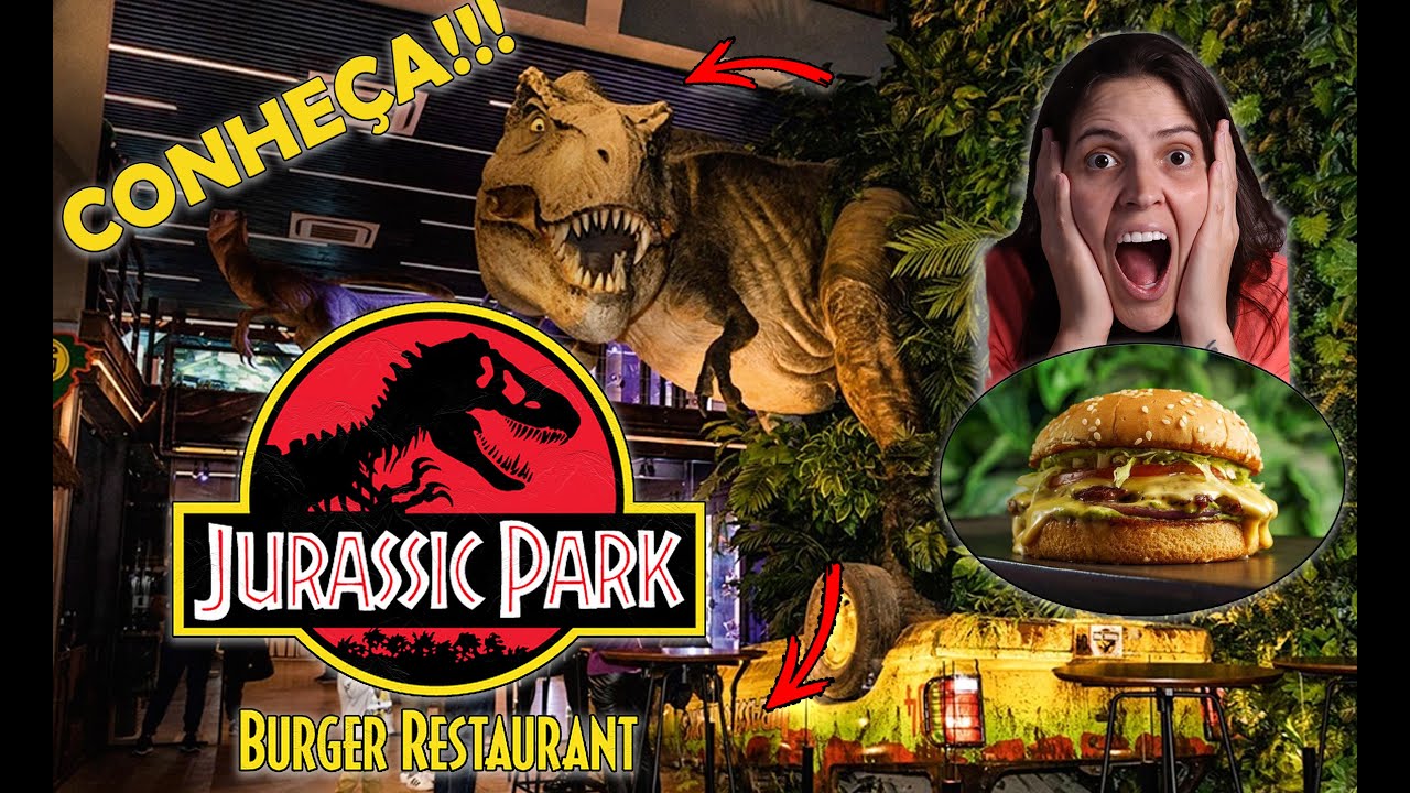CONHECENDO O JURASSIC PARK BURGUER!! #jurassicBurguer # ...