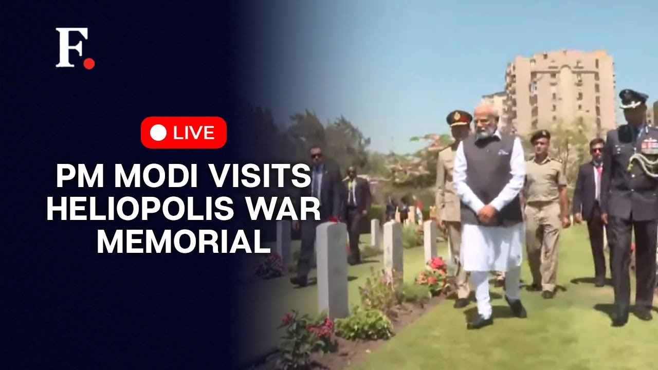 PM Modi in Egypt LIVE : PM Narendra Modi visits Heliopolis War Memorial ...