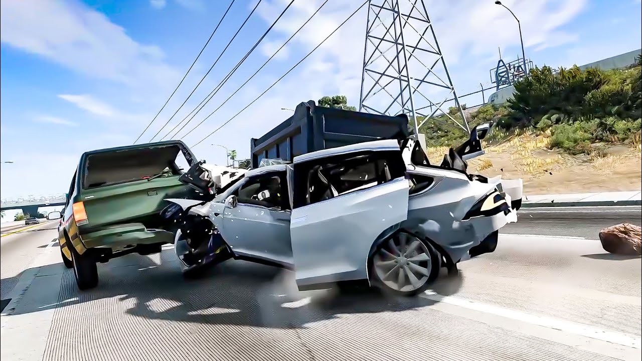 Epic Car Crashes😱: Debris Launch Edition!⚠️ - YouTube