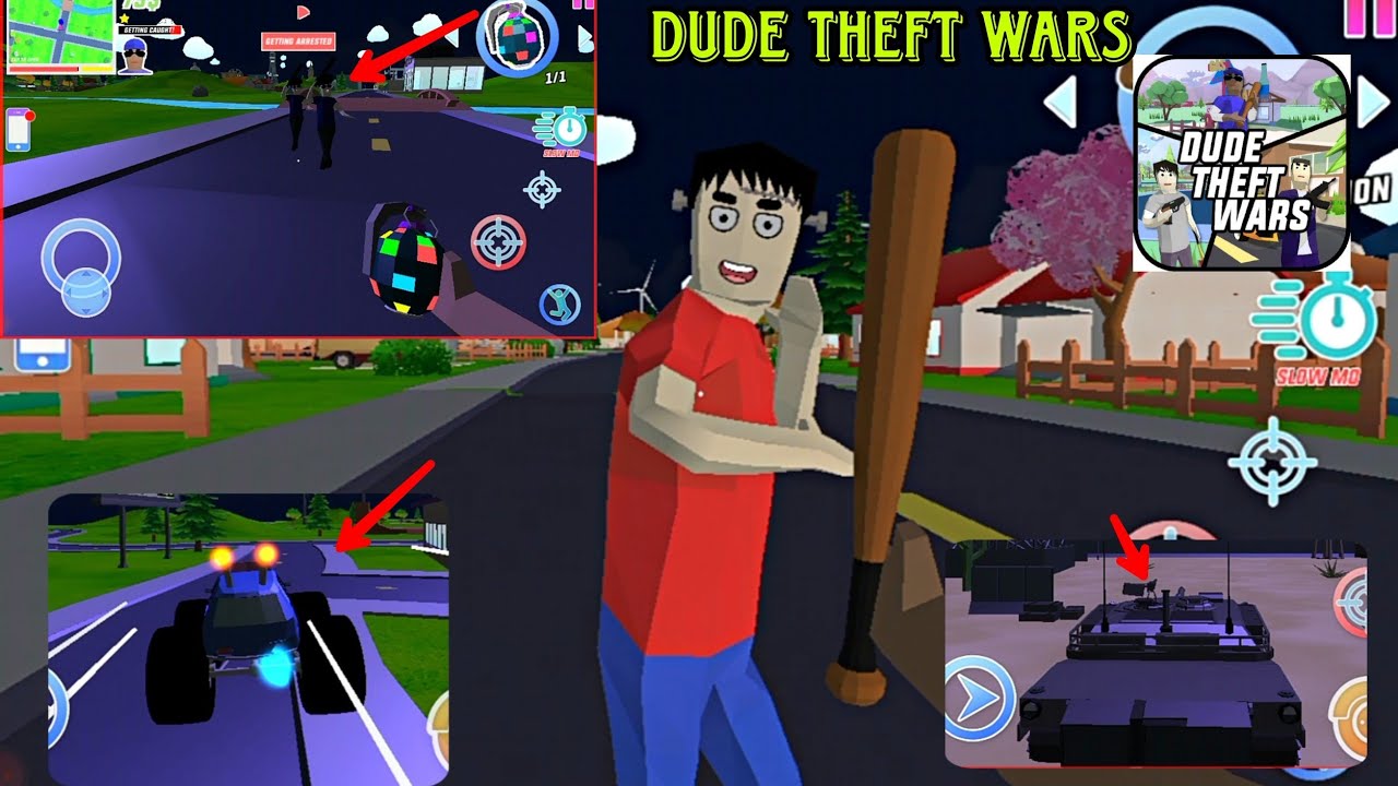 Dude Theft Wars Gameplay 🔥 | Dude theft wars new update | Dude theft ...