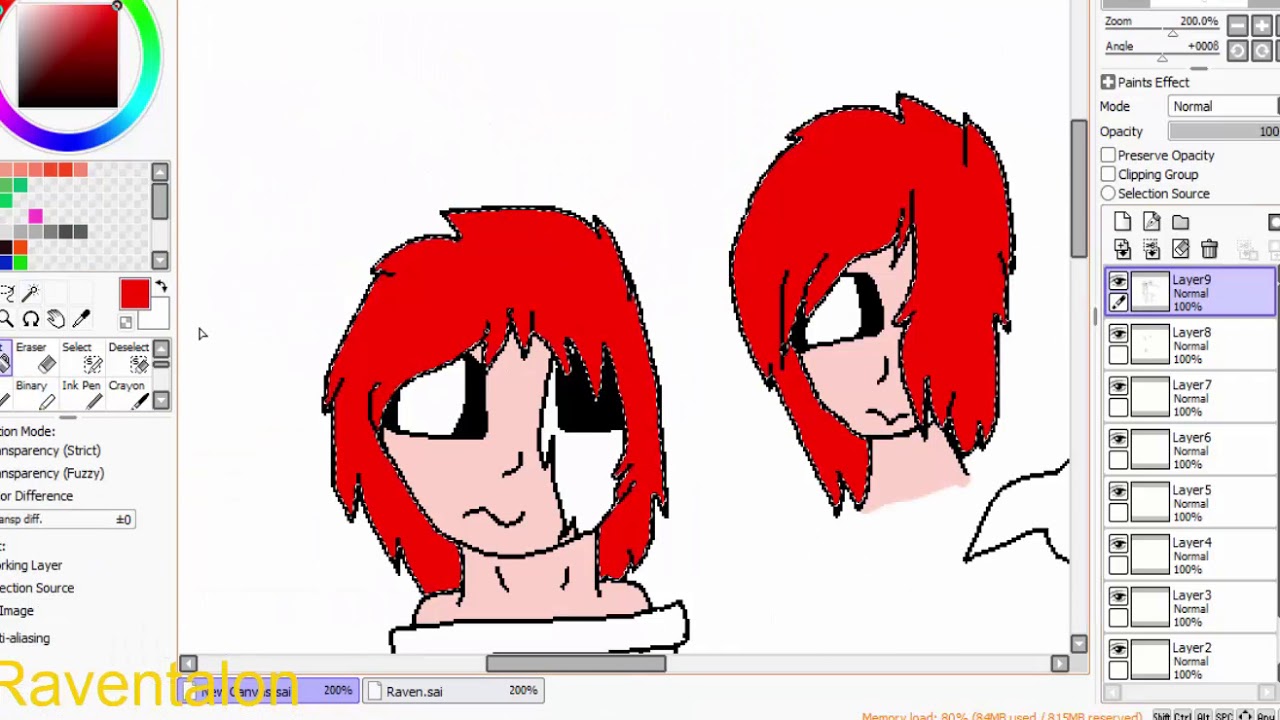 Redfire - oc speedpaint - YouTube