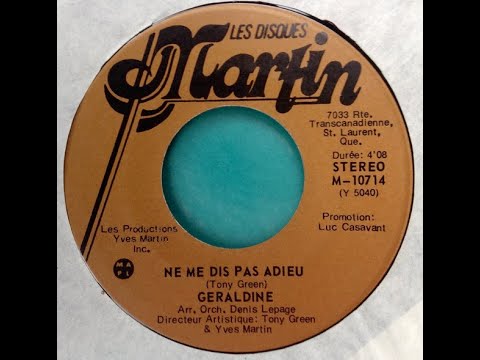 Geraldine – Ne Me Dis Pas Adieu / Ne Me Dis Pas Adieu (Instrumental ...