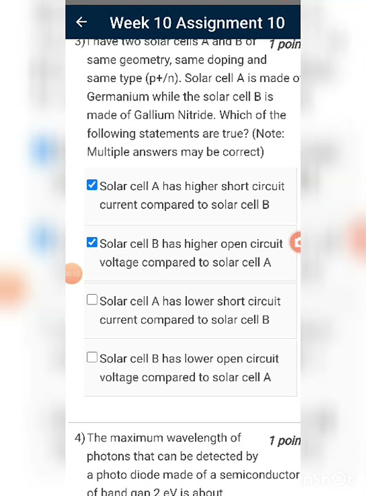 Fundamentals of Semiconductor devices NPTEL Assignment 10 solution Due date 03.04.2024 - YouTube