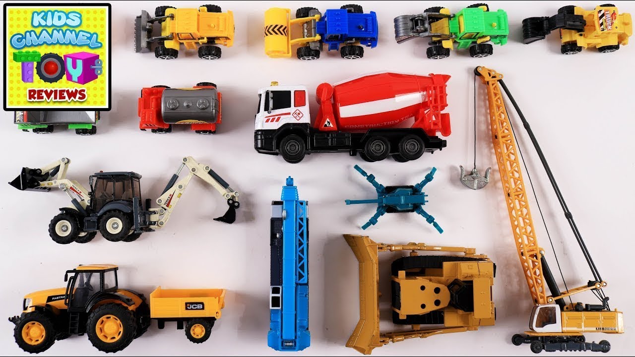Learn Construction Vehicles For Kids - Excavator, Dump Truck and ...