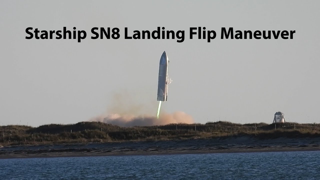 Starship SN8 Landing Flip Maneuver! - YouTube