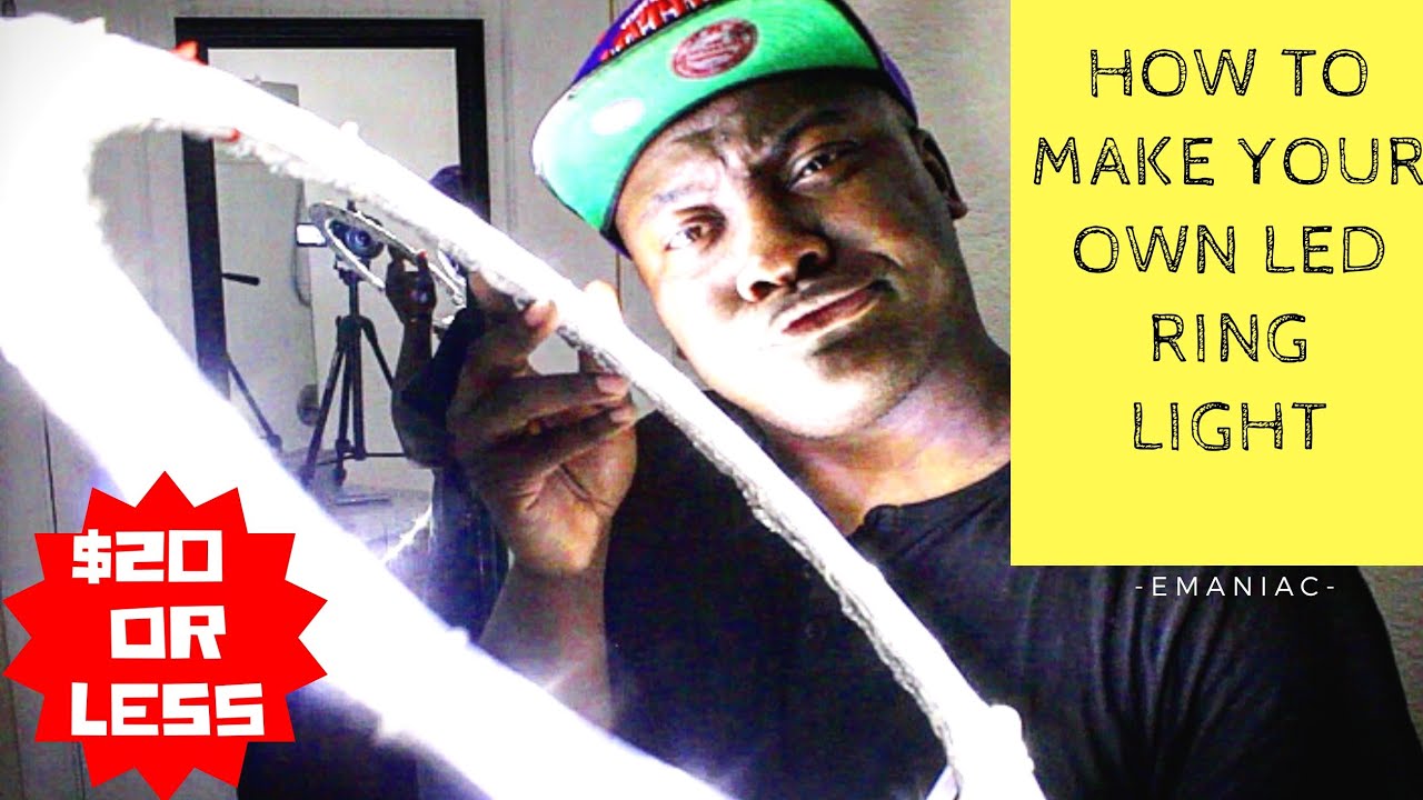 DIY 2019 LED RING LIGHT TUTORIAL|| (FOR LESS THAN $20)|| QUICK AND EASY ...