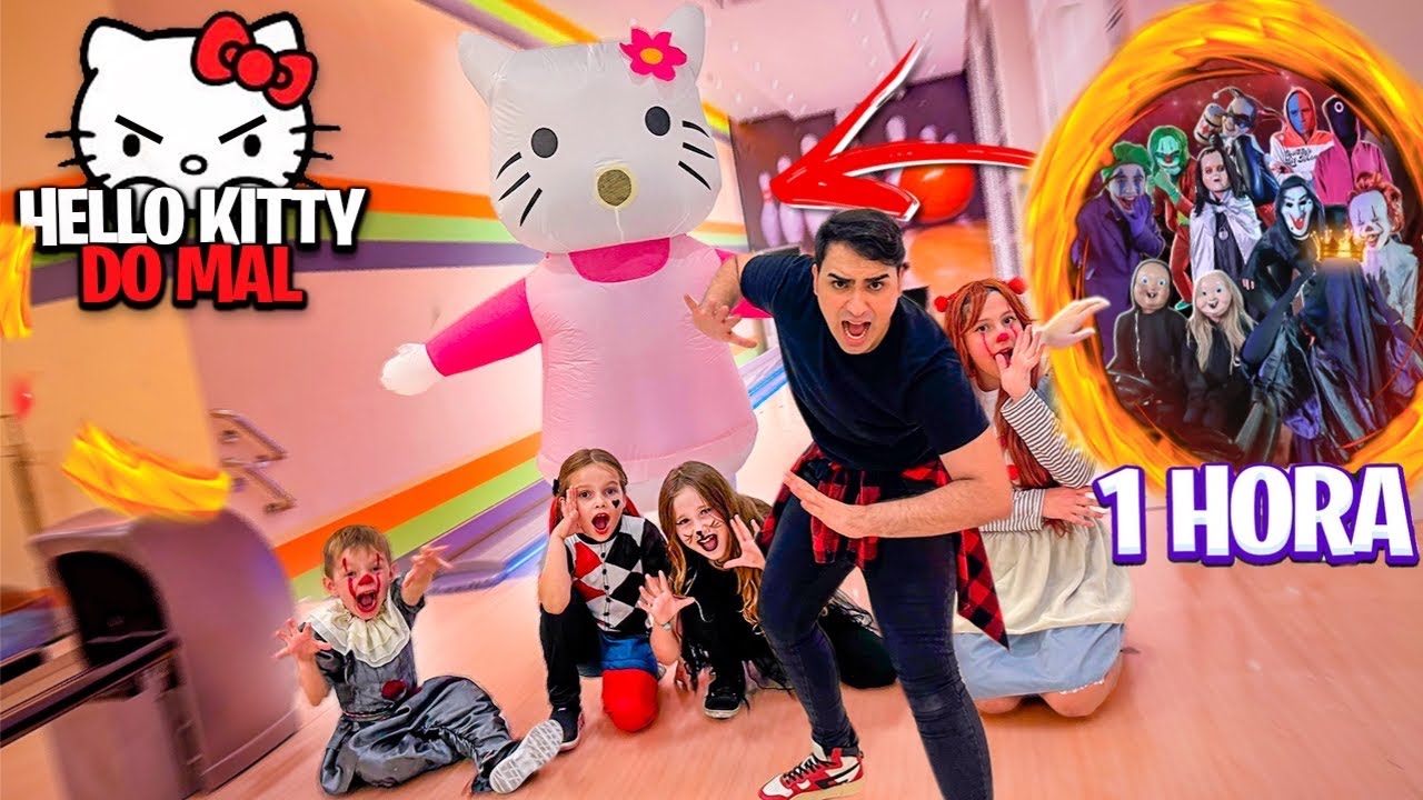 VÁRIOS VÍDEOS DA HELLO KITTY DO MAL CHEGOU NA CIDADE DOS VILÕES COM ...