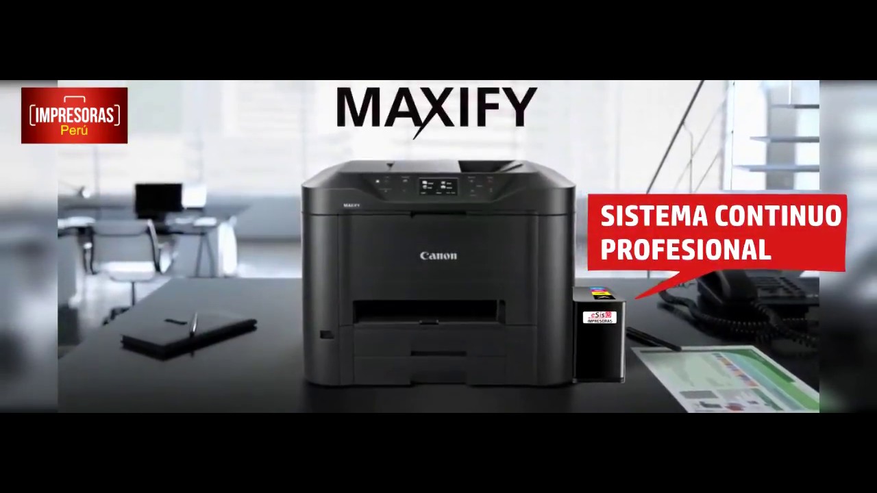 Impresora Canon Maxify MB5410 con Sistema Continuo - YouTube