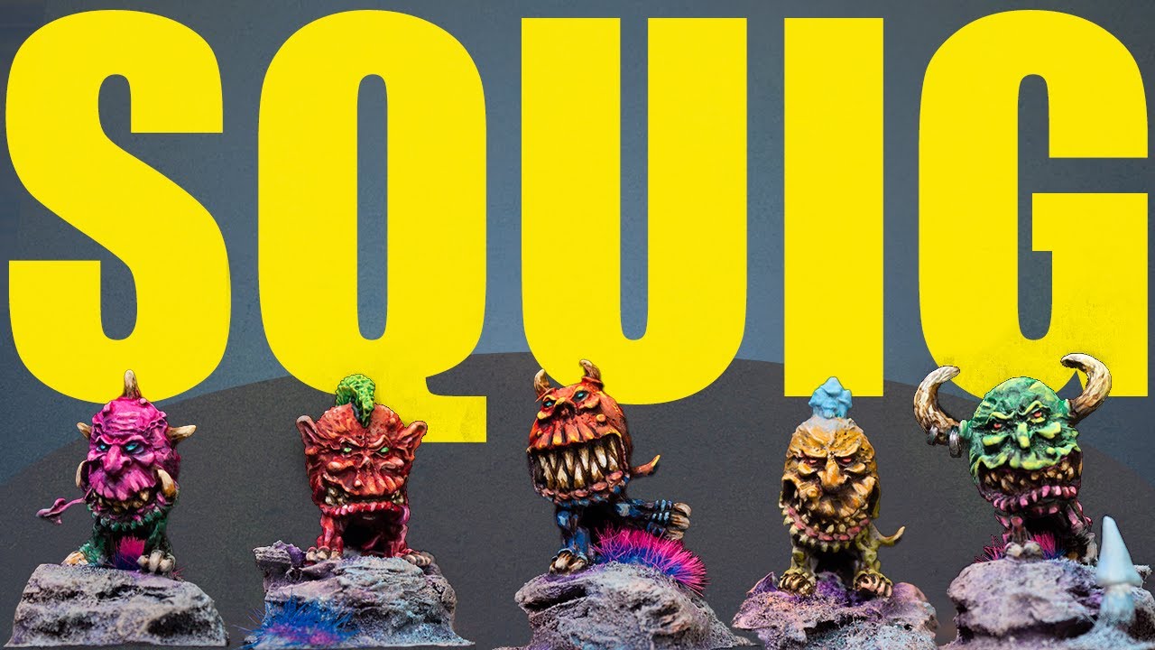 How I paint SUPER VIBRANT Squigs for my Warhammer Army! - YouTube