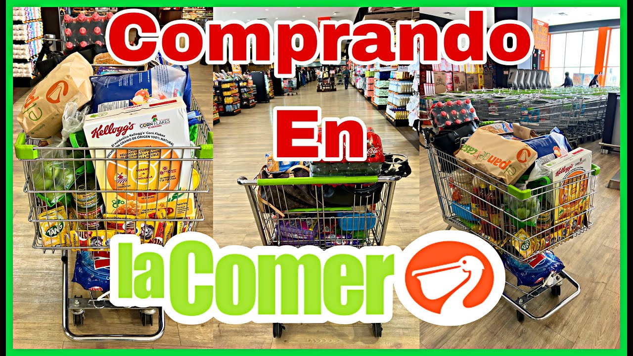 COMPRANDO LA DESPENSA MENSUAL 🍎🥩🍉 EN LA COMER 👌 - YouTube