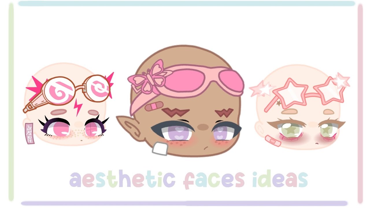 aesthetic faces ideas || gacha club *•.¸♡ ♡¸.•* - YouTube
