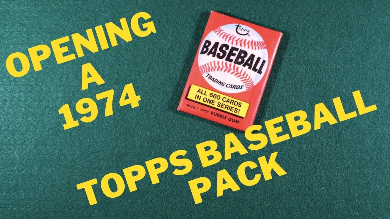 Opening A 1974 Topps Baseball Wax Pack - Youtube
