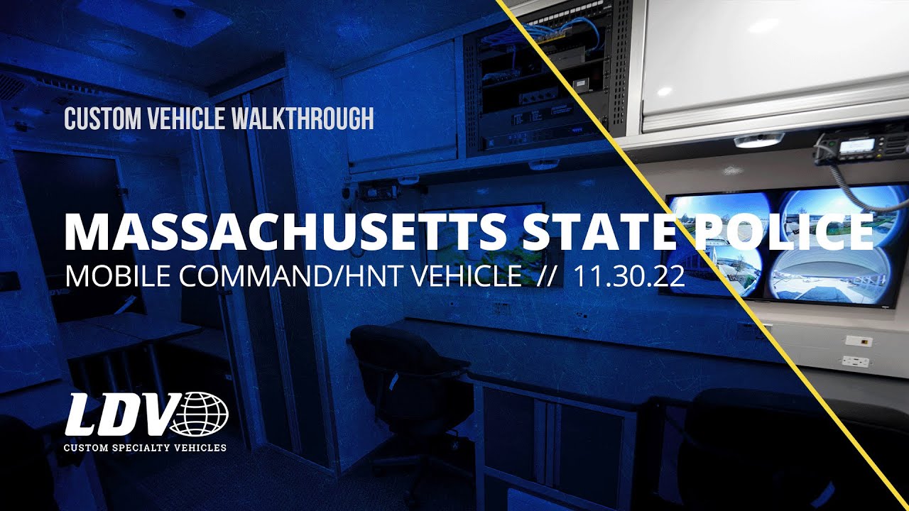Massachusetts State Police Mobile Command/HNT Vehicle - YouTube