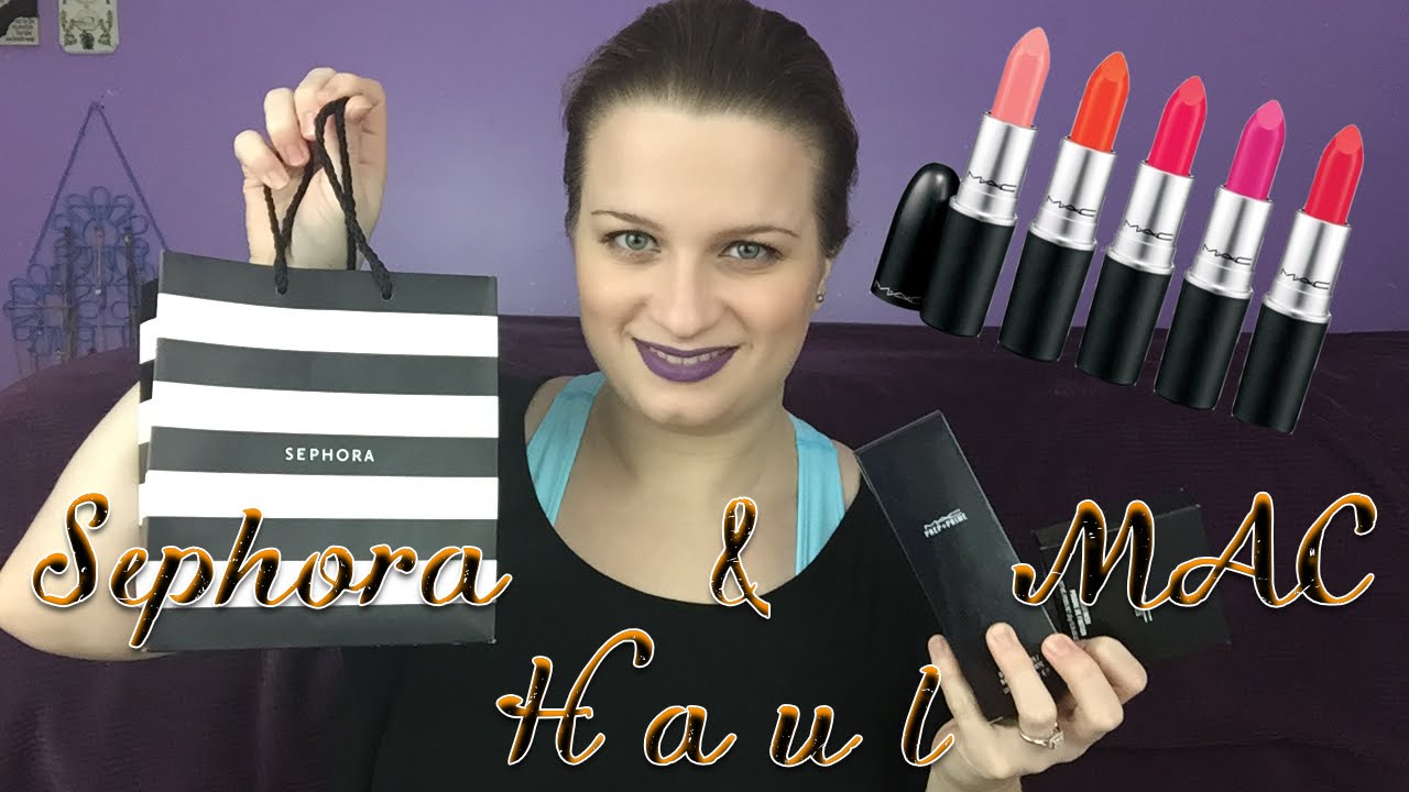 MAC & Sephora Haul | SURPRISE ANNOUNCEMENT! - YouTube