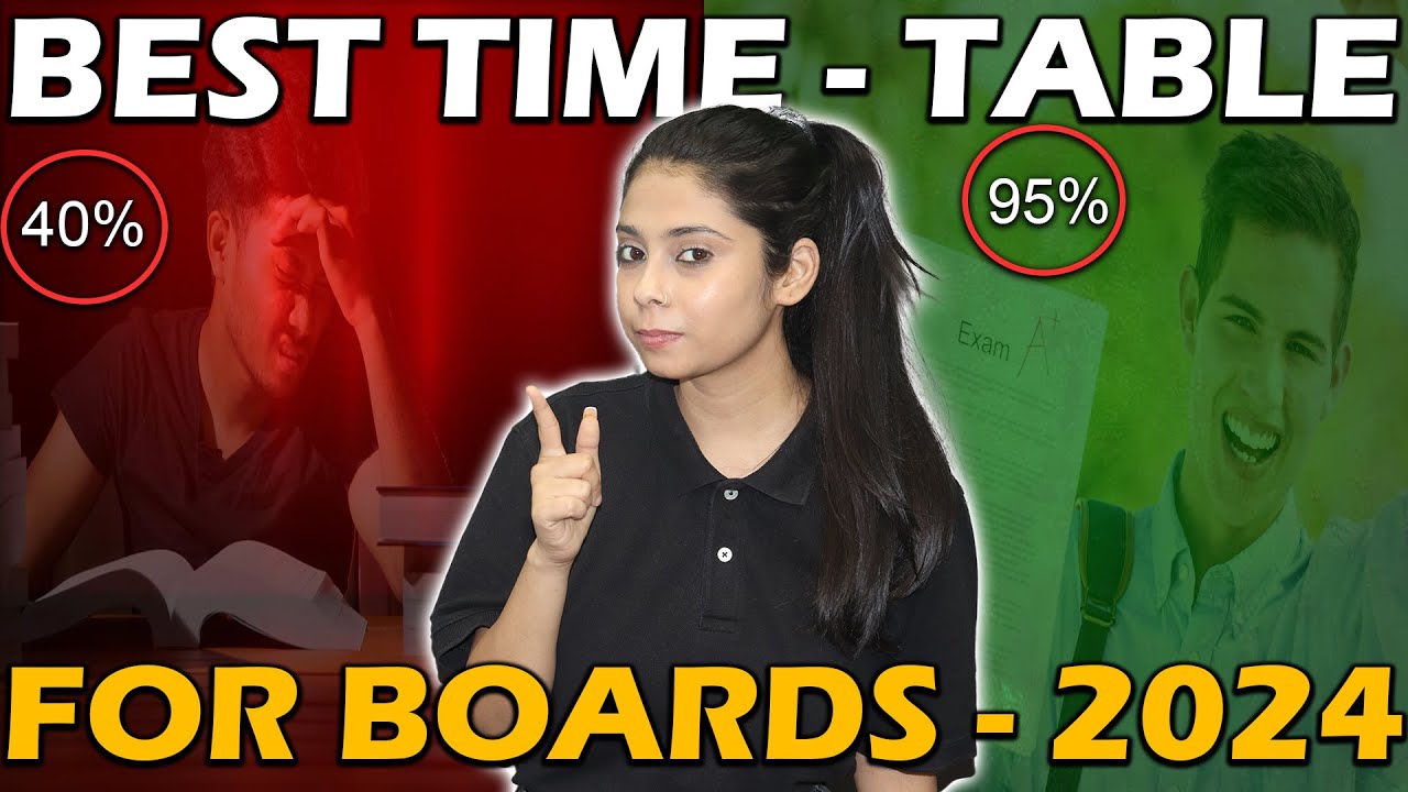 Boards 2024 Best Timetable | Average to Topper in 2 months | Taniya Ma ...