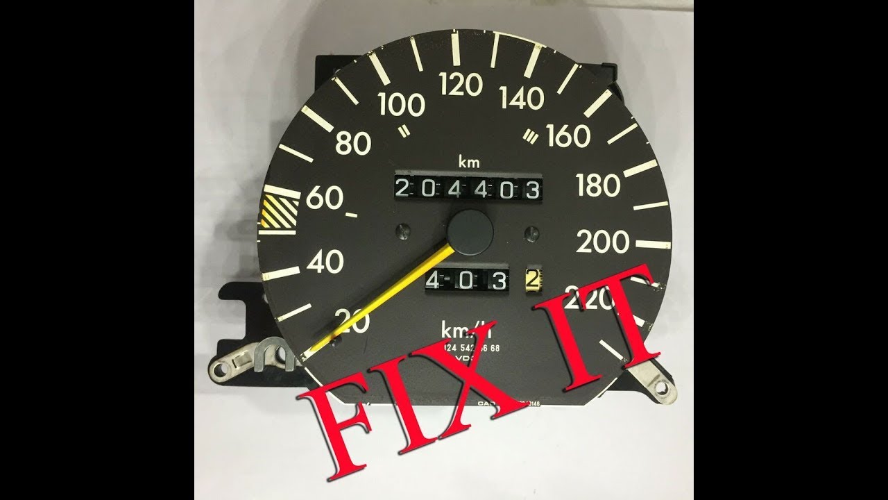 Mercedes Benz W124 - Fix your odometer DIY repair non working ...