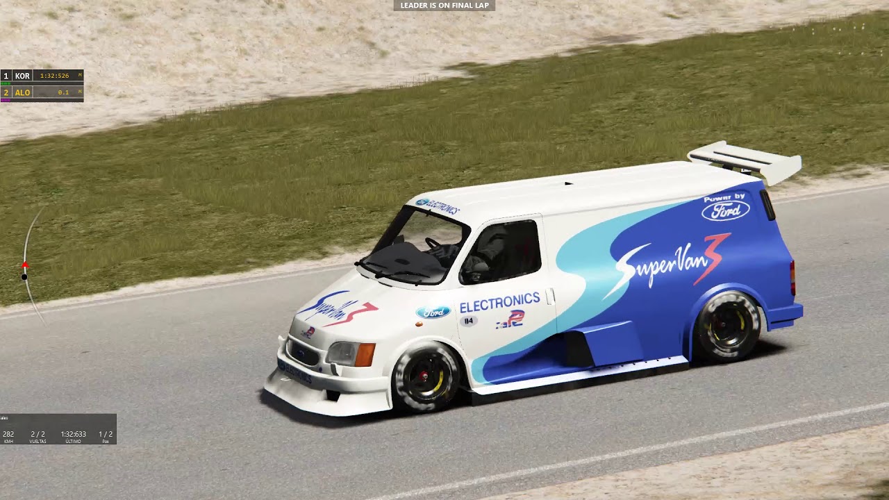 Ford Transit Supervan 3 vs Renault espace f1 at Bridgehampton Race ...